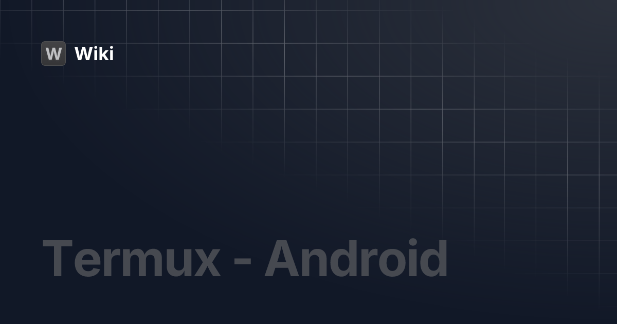 Termux - Android | Wiki